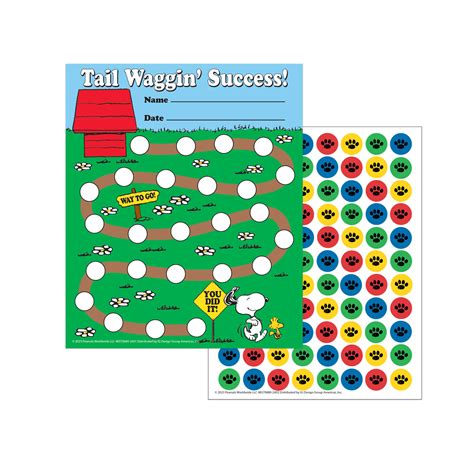 Peanuts Mini Reward Chart W Stickers Educational Outfitters