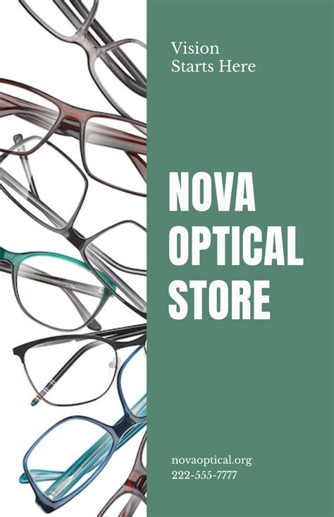 Free Optical Store Brochure Template To Edit Online