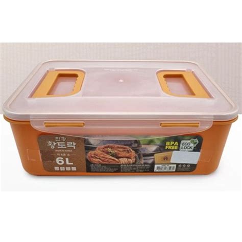 황토락 김치통 김장 밀폐 용기 진공 반찬통 6리터 홈플러스 택배배송