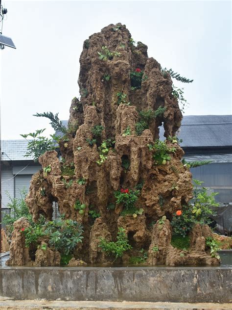 上水石大型 客厅 原石 大山谷图库