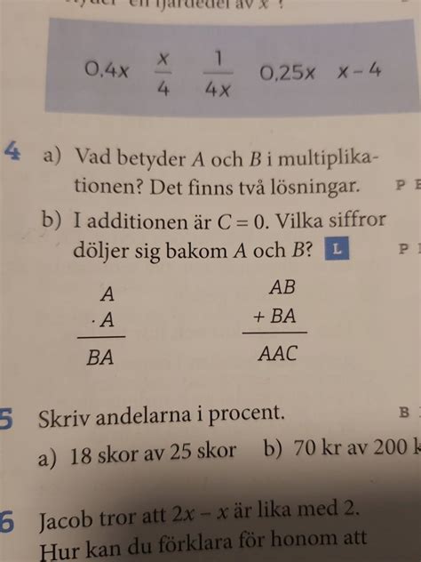 Vad Betyder A Och B MatematikÅrskurs 8 Pluggakuten