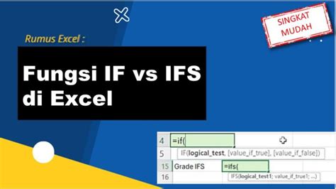 Fungsi If Vs Ifs Di Excel Kursus Excel Online And Offline