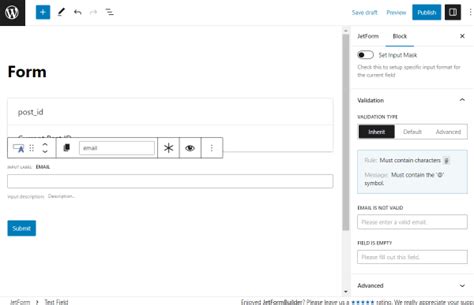 advanced form validation jetformbuilder crocoblock