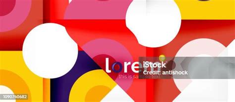 Geometris Warnawarni Bentuk Komposisi Latar Belakang Abstrak Desain