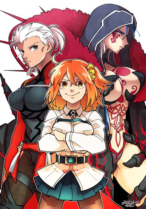 Fujimaru Ritsuka Cu Chulainn Cu Chulainn Alter And Cu Chulainn Alter