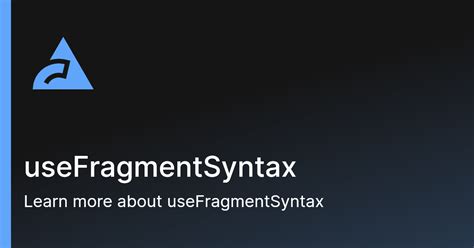 Usefragmentsyntax Biome