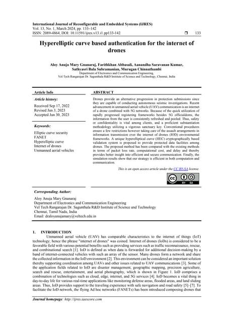 hyperelliptic curve based authentication for the internet of drones pdf