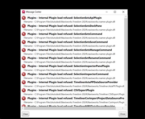 naviswork freedom 2024 plugin error autodesk community
