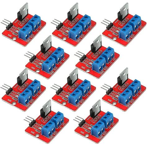10pcs Superior Irf520 Mosfet Driver Module Pwm Output 0 24v 5a For