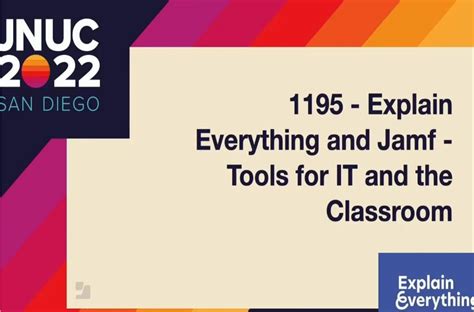 Explain Everything And Jamf Tools For It And The Classroom配中文字幕
