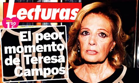 María Teresa Campos hundida Chic