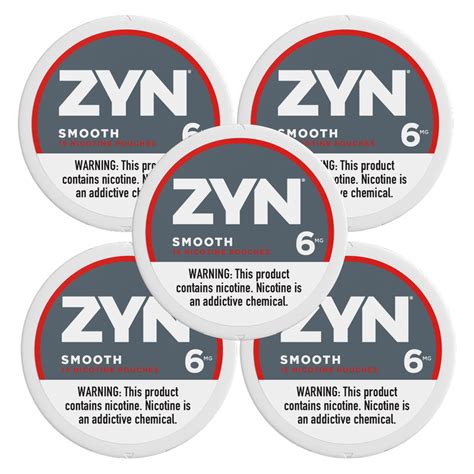 Zyn Nicotine Pouches Smooth 6mg Tin Fast Delivery By App Or Online