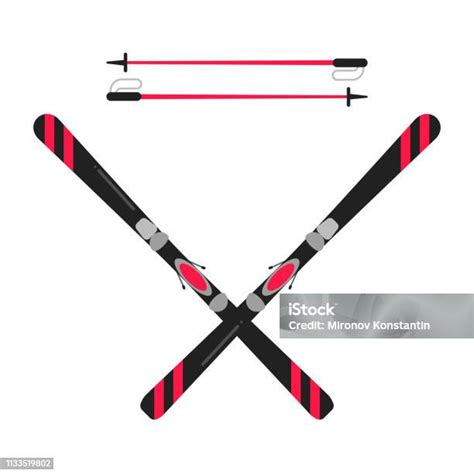 두 검은 하 키 스틱과 퍽 평면 스타일 디자인 조성 벡터 일러스트 아이콘 표지판 흰색 배경에 고립 스포츠 게임 아이스 하 키의 상징 0명에 대한 스톡 벡터 아트 및 기타