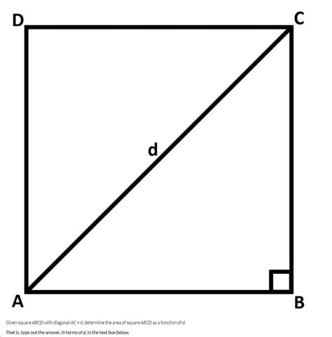 Solved D С d A B Given square ABCD with diagonal AC d Chegg com