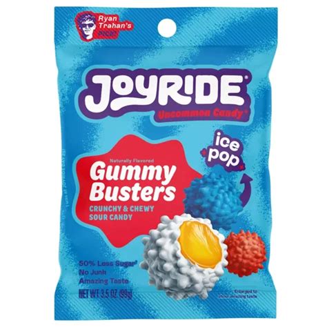 Joyride Candy Gummy Busters Crunchy Sour Ice Pop Flavored Gummies 3