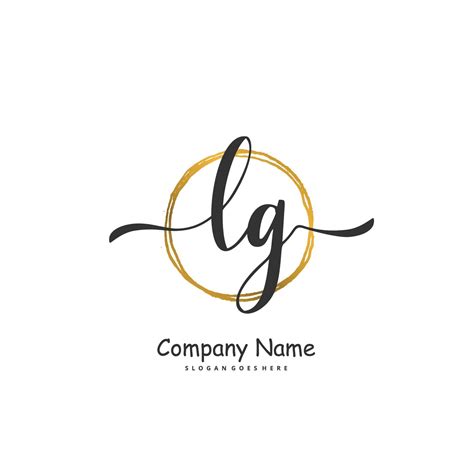Lg écriture Manuscrite Initiale Et Création De Logo De Signature Avec