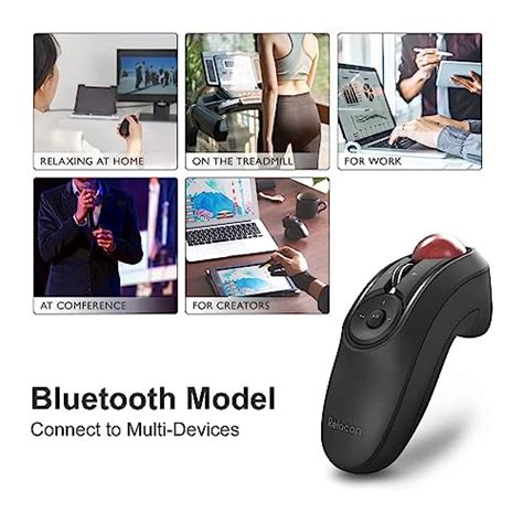 elecom relacon handheld trackball mouse thumb control left right