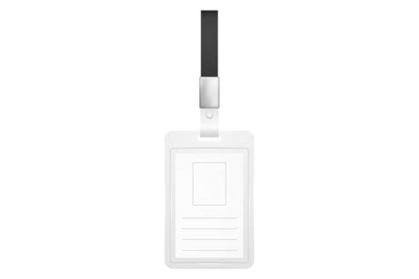 Name Tag Holder Realistic Identificatio Graphic By Microvectorone