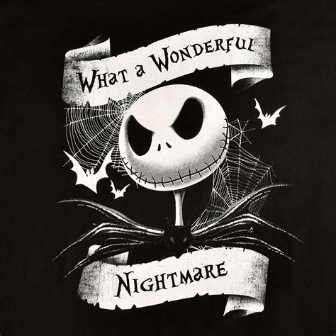 Nightmare Before Christmas What A Wonderful Nightmare T Shirt Schwarz