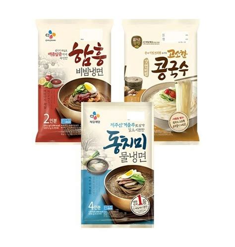 Cj 동치미물냉면4인함흥비빔냉면2인고소한콩국수2인 티몬