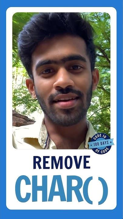 Zoho Interview Question 100 Days Of Code Remove Char Tamil Code Io Coding Youtube