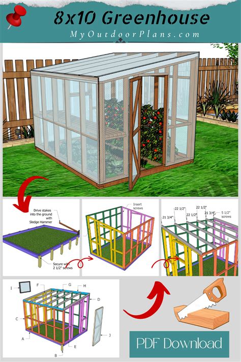 8×10 Lean To Greenhouse How To Build Myoutdoorplans