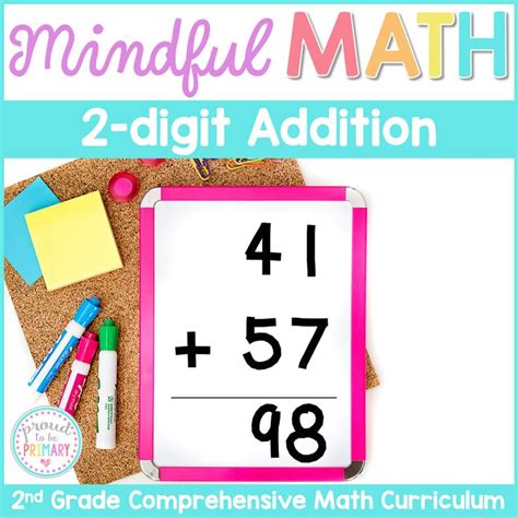 2 Digit Addition With And Without Regrouping Second Grade Mindful
