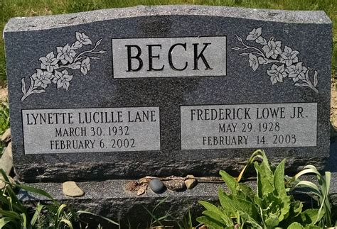Lynette Lucille Lane Beck 1932 2002 Homenaje De Find A Grave