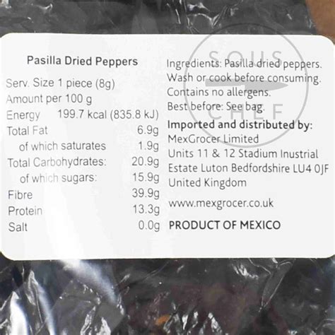 Tajin Pasilla Chilli 75g Buy Online Uk Sous Chef Uk