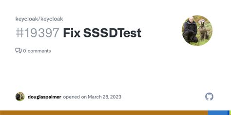 Fix Sssdtest · Issue 19397 · Keycloakkeycloak · Github