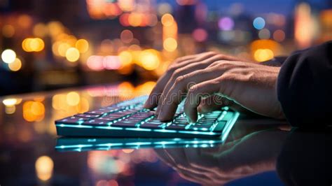 Hands Typing On Computer Keyboard Stock Illustration Illustration Of Lifestyles Shopping