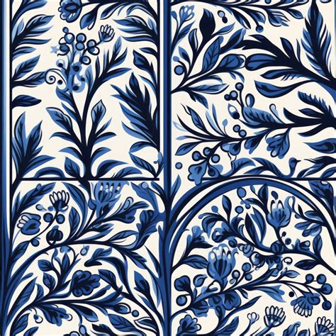 Window Blossoms Print Seamless Pattern Design For Download