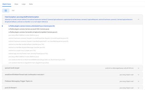 Camera In Android Take Photo UnlockAutoFocus Error Fatal Exception Java Lang