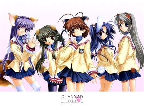 Fujibayashi Kyou Furukawa Nagisa Ibuki Fuuko Sakagami Tomoyo And
