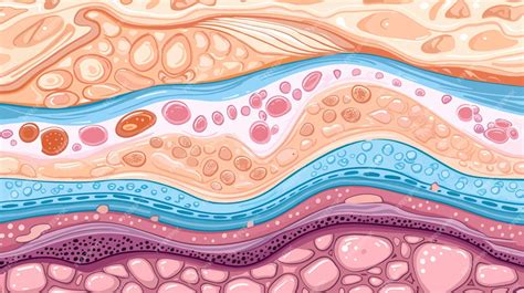Detailed Skin Structure With Epidermis Dermis And Subcutaneous Layers Premium Ai Generated Vector