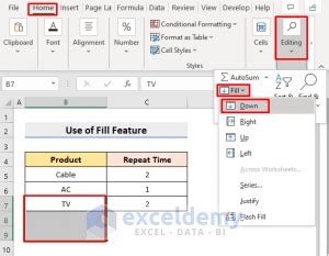How To Repeat Cell Value X Times In Excel 6 Easy Methods