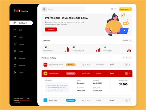 60 Invoices Design Inspiration Muzli Design Inspiration