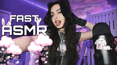 Fast And Aggressive Asmr 🐰 Nail Tapping Hand Sounds Mouth Sounds Mic