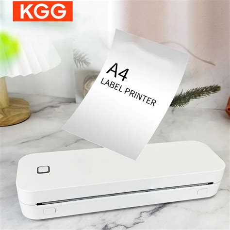 Карманный термопринтер A4, Bluetooth, 203DPI, для фотографий и ...