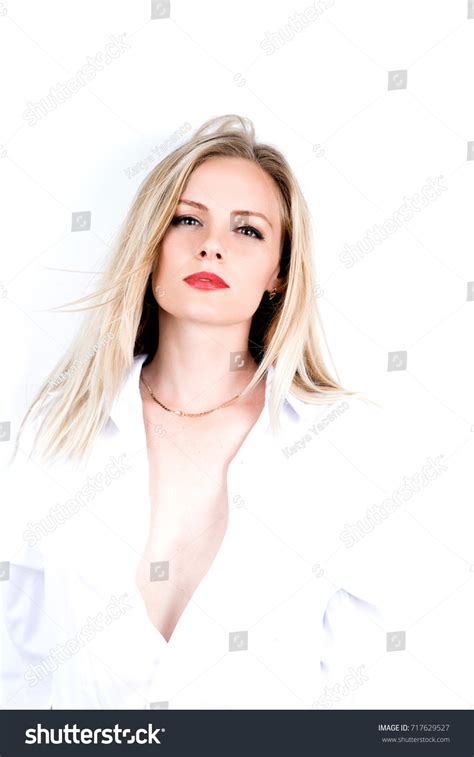 Portrait Sexy Blonde Wet Long Hair Stock Photo Shutterstock