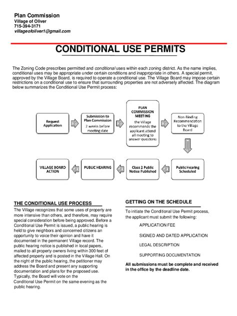 Fillable Online Conditional Use Permit Definition Application