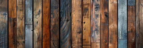 Reclaimed Wood Wall Paneling Premium Ai Generated Image