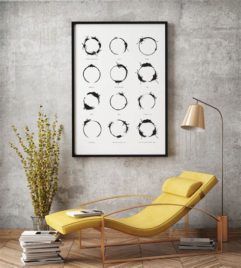 Arrival Heptapod Scifi Alien Movie Ink Language Modern Minimal Digital