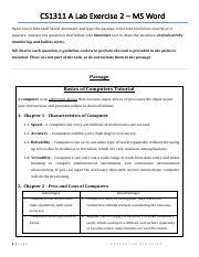 Cs A Lab Exercise Ms Word Pdf Cs A Lab Exercise Ms Word Open A New Microsoft