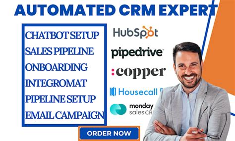 hubspot pipedrive automation copper crm housecall pro monday com data