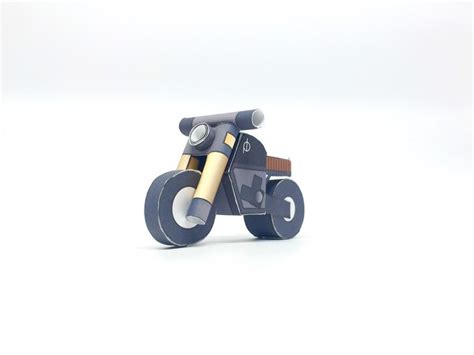 Paperbike M2 Postcard Papercraft Model In One Perfect Holiday T For