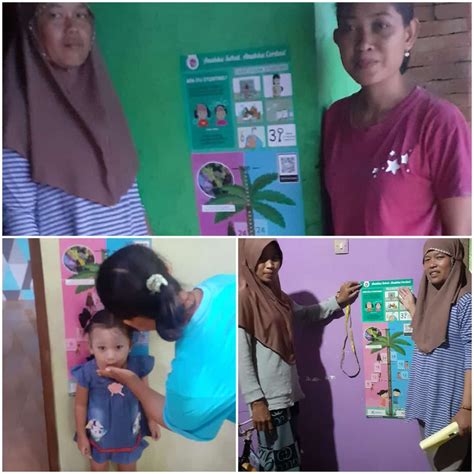 Pemasangan Stiker Pengukur Tinggi Badan Untuk Pencegahan Stunting