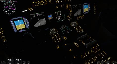 B747 8 Unable To Control Flight Deck Light Domefloodlights Am I