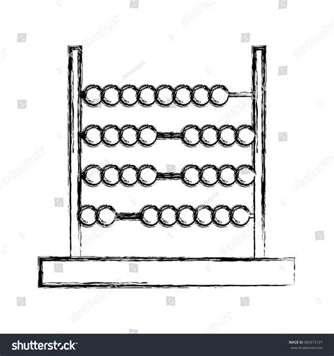 Abacus School Educate Calculation Tool Stock Vector Royalty Free