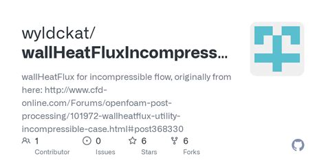 Github Wyldckat Wallheatfluxincompressible Wallheatflux For